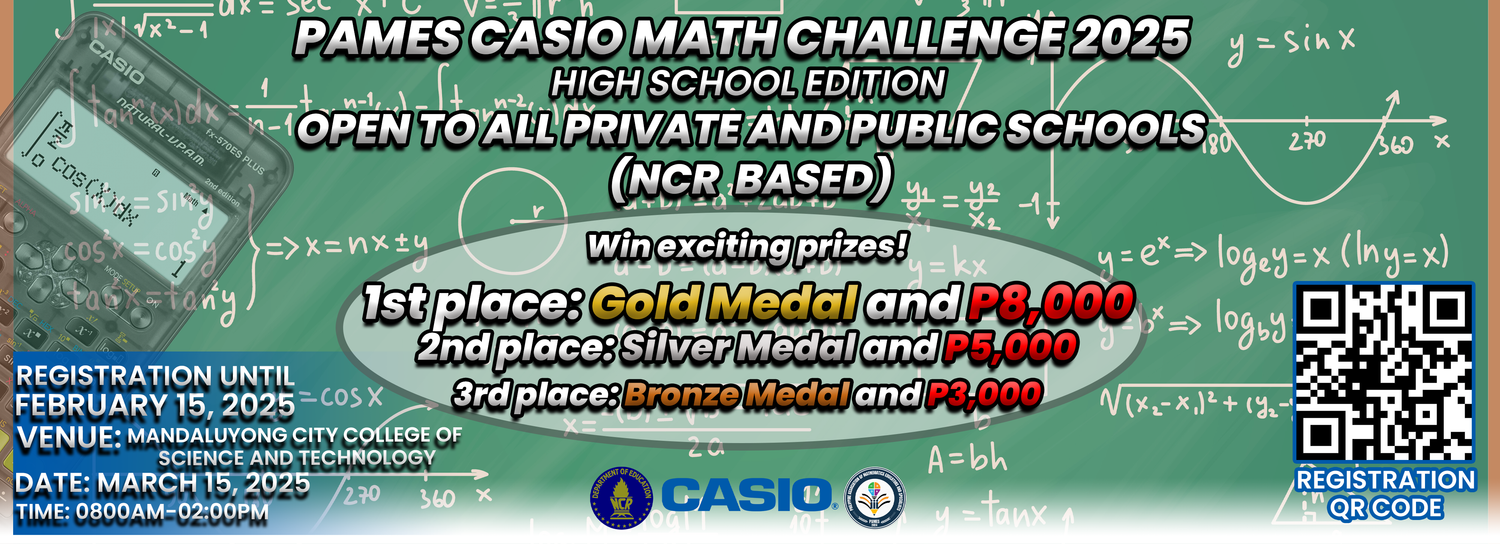 PAMES CASIO MATH CHALLENGE 2025 – Casio - Teachers Exclusive